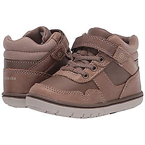 Stride Rite Boys SRT Ryker Sneaker, Greige, 4 Wide Infant