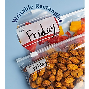 50 Slider Small Food Storage Bags, Expandable Bottom, Secure Slider Seal, BPA-Free, Easy Open On The Go for Snacks