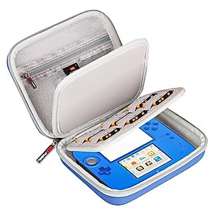 FBLFOBELI Hard Travel Storage Case for Nintendo 2DS Legend of Zelda Ocarina of Time 3D (Case Only) (Blue)