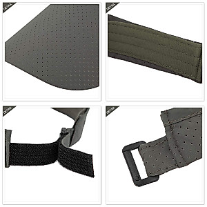 Sportmusies Sun Sport Visors Hat Fits Men Women, Running Golf Beach Cap Extra Long Brim Quick Dry Summer Army Green