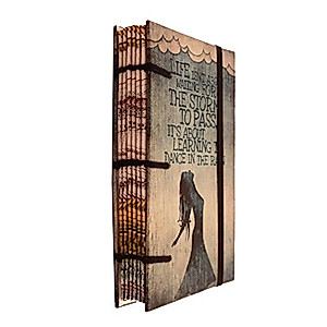 Purpledip Vintage Journal 'Dancing in The Rain': Handmade Paper Diary Notebook in Digital Print Hard Cover (11308)