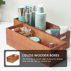 Angoily Box Wooden Storage Box Old Fashioned Wooden Ornaments