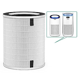 Afloia True HEPA 13 Filter Compatible with MAX Air Purifier, Remove 99.99% Smoke Dust Pollen, 360° 3-Stage Filtration,For B088R4JWW3/B0922N7WRH/B09BQKNK5X