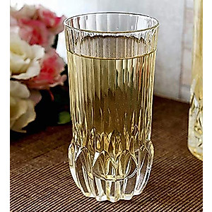 RCR Cristalleria Italiana Crystal Glass Drinkware Set (Highball Cocktail Tumbler (13.5 oz) - 4 Piece)