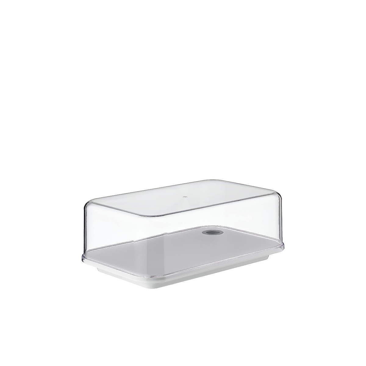 Mepal, MODULA Cheese Dome for Cheddar or Parmesan Including Transparent Dome and Cutting Board, Airtight, Portable, BPA Free, Holds 95 oz, 1 Count