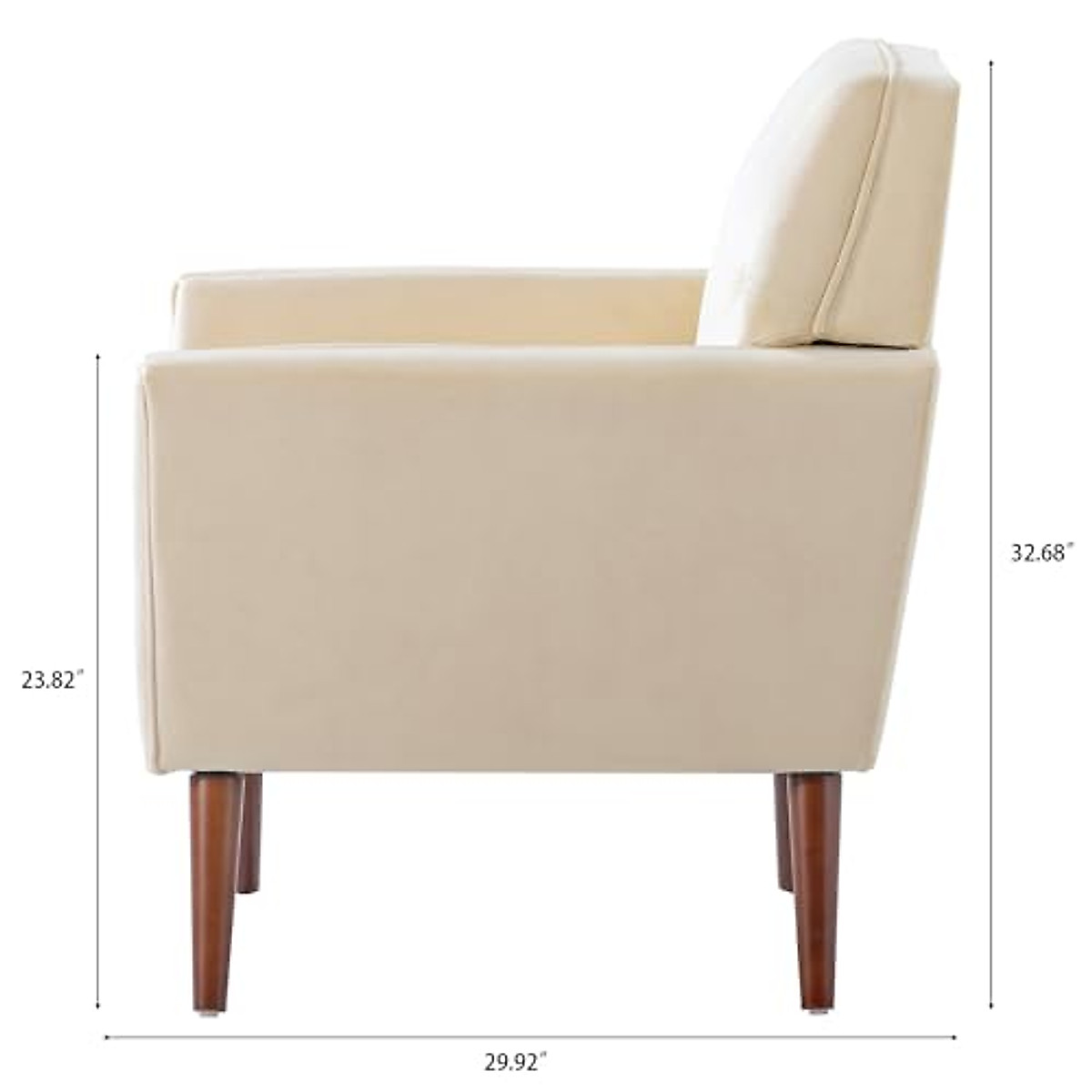 ATGHYURT 32" Wide Tufted Armchair Club Chairs Single Sofa Modern Accent Chairs Lazy Sofa Chair Comfy Lounge Chair Recliner Chair Upholstered Reading Chair for Living Room Bedroom Office