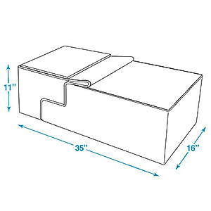 Best Pet Supplies Foldable Foam Pet Steps for Small Dogs and Cats, Portable Ramp Stairs for Couch, Sofa, and High Bed Climbing, Non-Slip Balanced Indoor Step Support, Paw Safe - Gray Lattice, 4-Step (H: 22")
