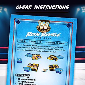 Ravensburger WWE Legends Royal Rumble Card Game for Kids and Adults - Includes 30 WWE Legends!