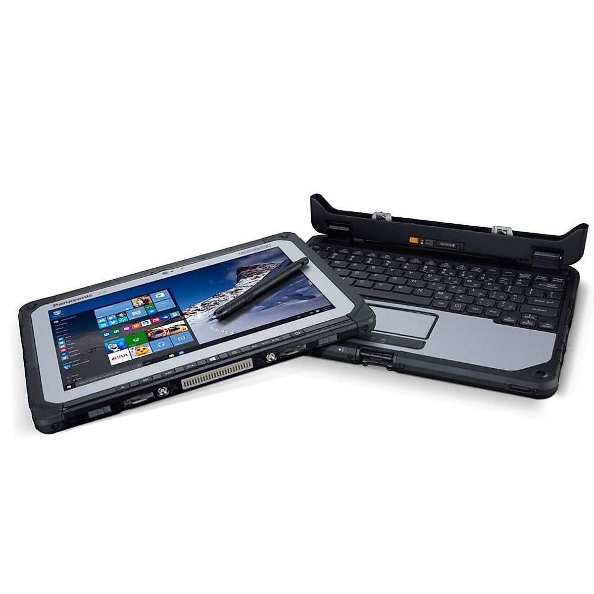 Panasonic Toughbook CF-20, 10.1-inch Multi Touch, 1920x1200, m5-6Y57@1.1GHz, 8GB RAM, 256GB SSD, Wi-Fi, Bluetooth, Webcam, Rear Camera, Emissive Backlit Keyboard, Barcode Reader, Win 10 Pro (Renewed)
