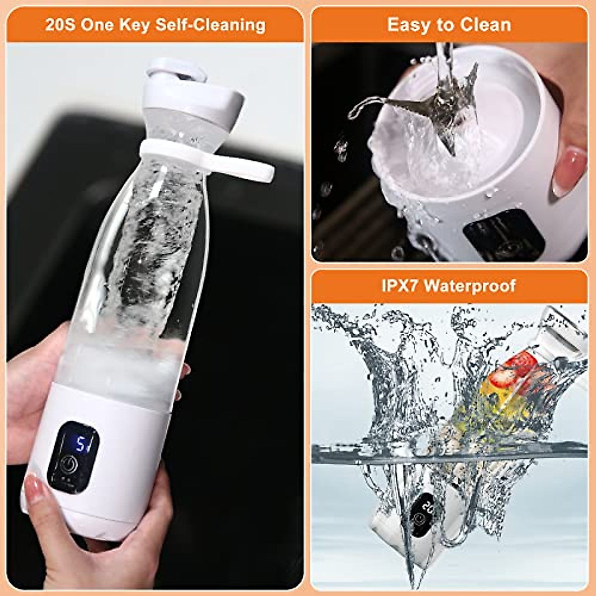 Personal Portable Blender for Shakes and Smoothies,Pawaca Blender BravoX (White BravoX)