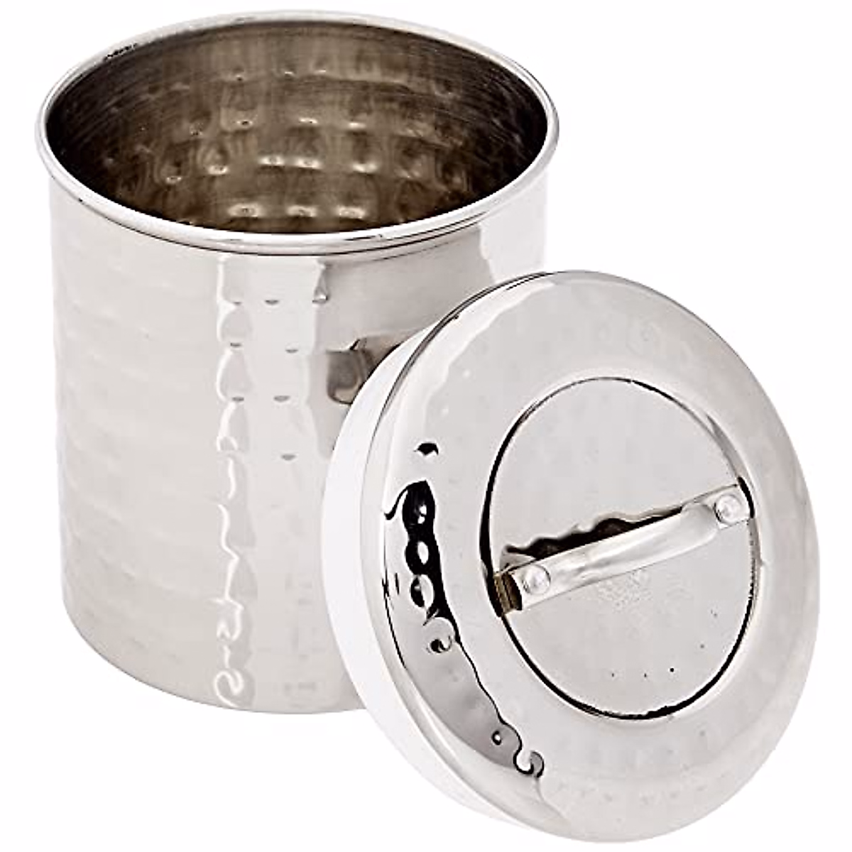 Old Dutch 4 Piece Hammered Black Pearl Canister Set