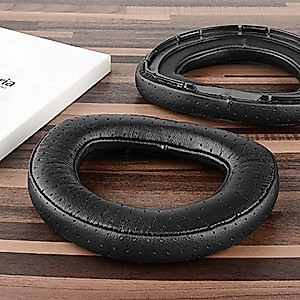 Geekria Elite Perforated Sheepskin Replacement Ear Pads for Sennheiser HD800 Headphones Ear Cushions, Headset Earpads, Ear Cups Repair Parts (Black)