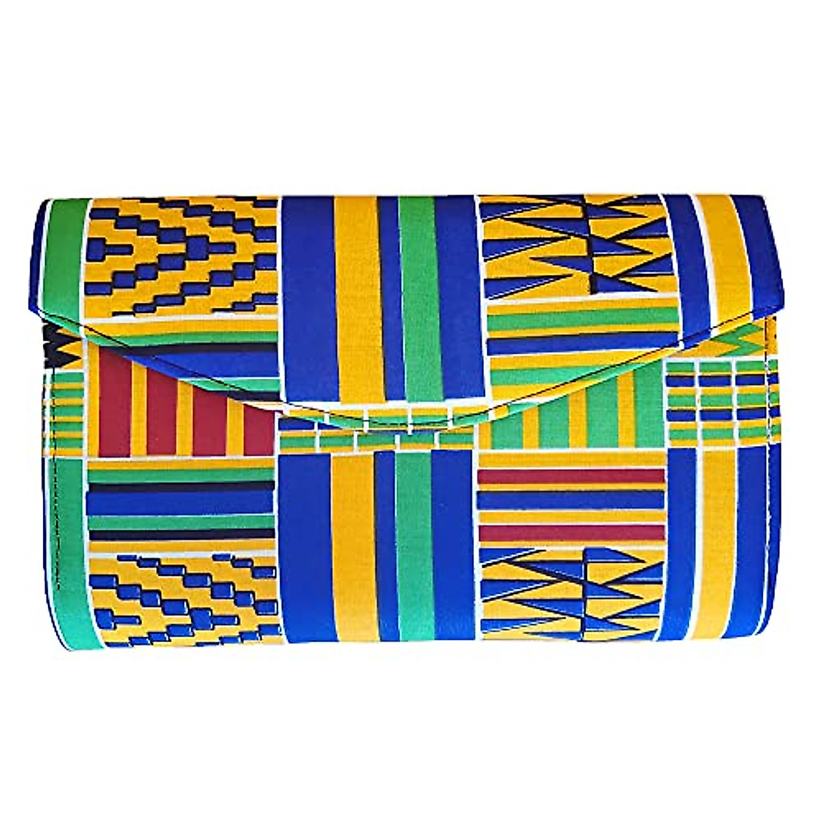 Kente Akoma African Print Clutch Purse