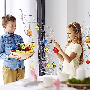 40 PCS Cute Mini Fruit Plush Toys Colorful Stuffed Fruits Soft Orange Peach Stuffed Doll for for Party Favors Keychain Ornament for Goody Bag Easter Egg Stuffers Carnival Birthday Party 20 Styles