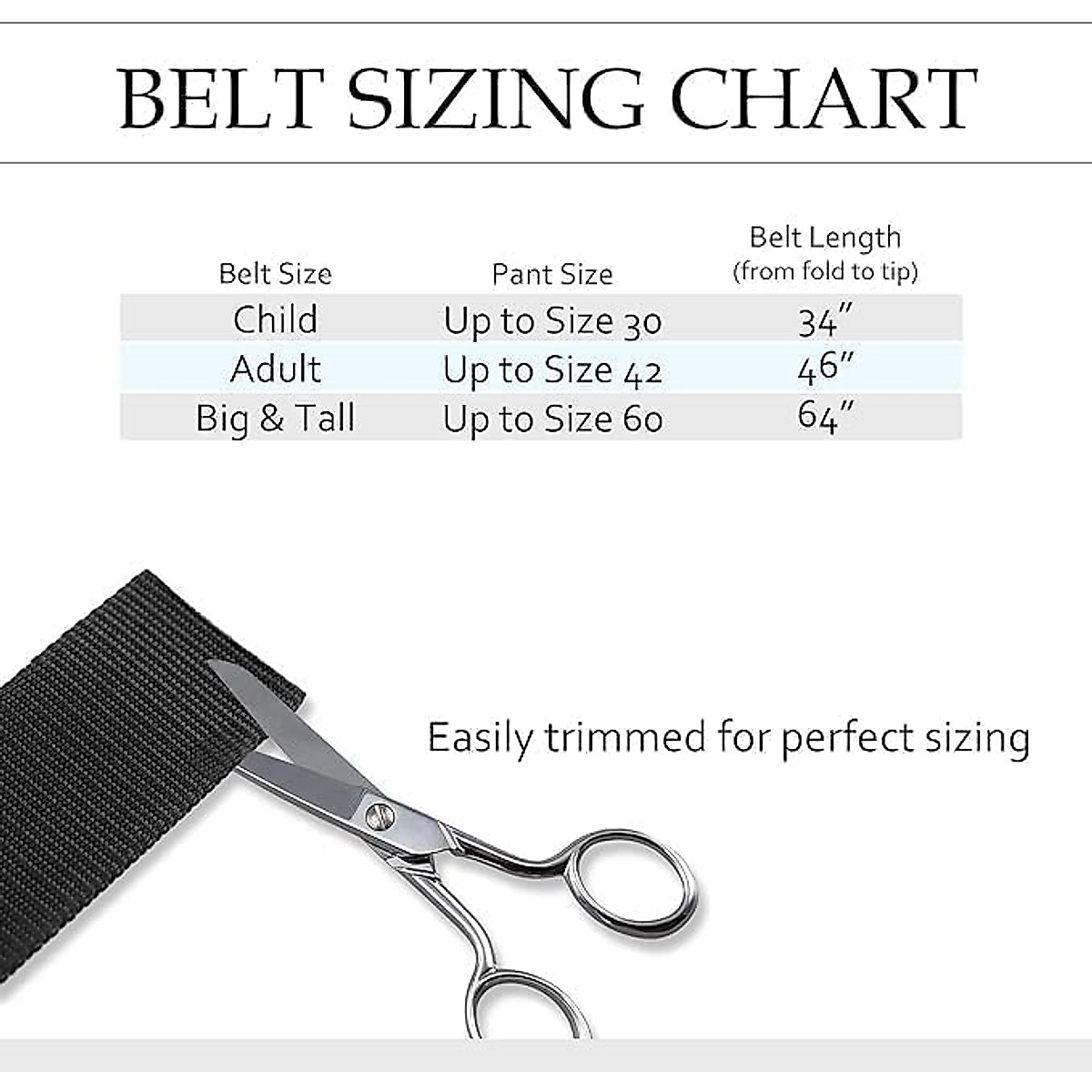 Hiker Belt Nylon Blend Outdoor Web Adjustable Buckle (Black)