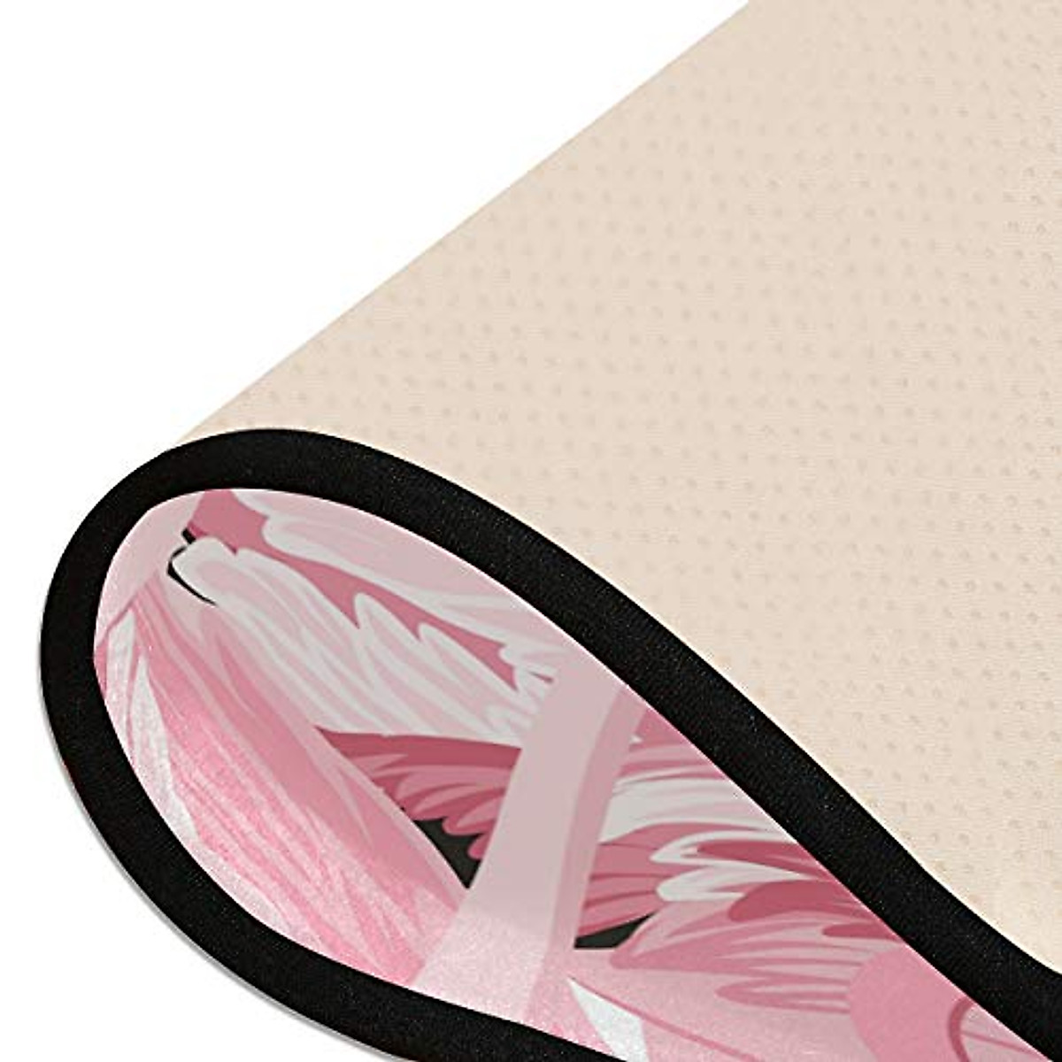 Blueangle Pink Flamingos Runner Rug Soft Plush Hallway Entryway Living Dining Room Area Rug (2' X 6')