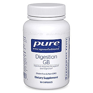 Pure Encapsulations Digestion GB | Digestive Enzyme Supplement to Support Gall Bladder and Digestion of Carbohydrates and Protein* | 90 Capsules