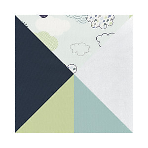 Graco Pack and Play On the Go Playard | Includes Full-Size Infant Bassinet, Push Button Compact Fold, Stratus , 39.5x28.25x29 Inch (Pack of 1)