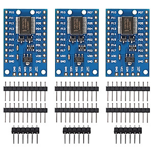 ACEIRMC 3pcs PCF8575 IO Expander Board Module I2C to 16IO IIC I2C I/O Extension Shield Module 16 bit SMBus I/O Ports for Arduino R3 (3pcs)