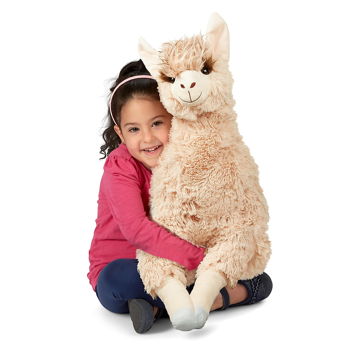 Melissa & Doug Jumbo Llama Stuffed Plush Animal (26 Inches Tall)