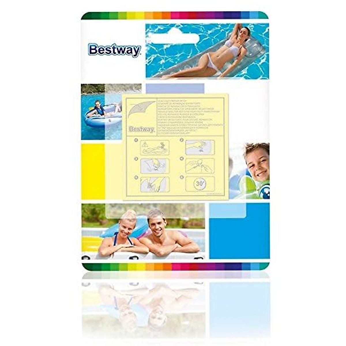 Inflatable Repair Kit Pool Patch Garden Adhesive Clear Heavy Duty 10 Pack 6.5cm