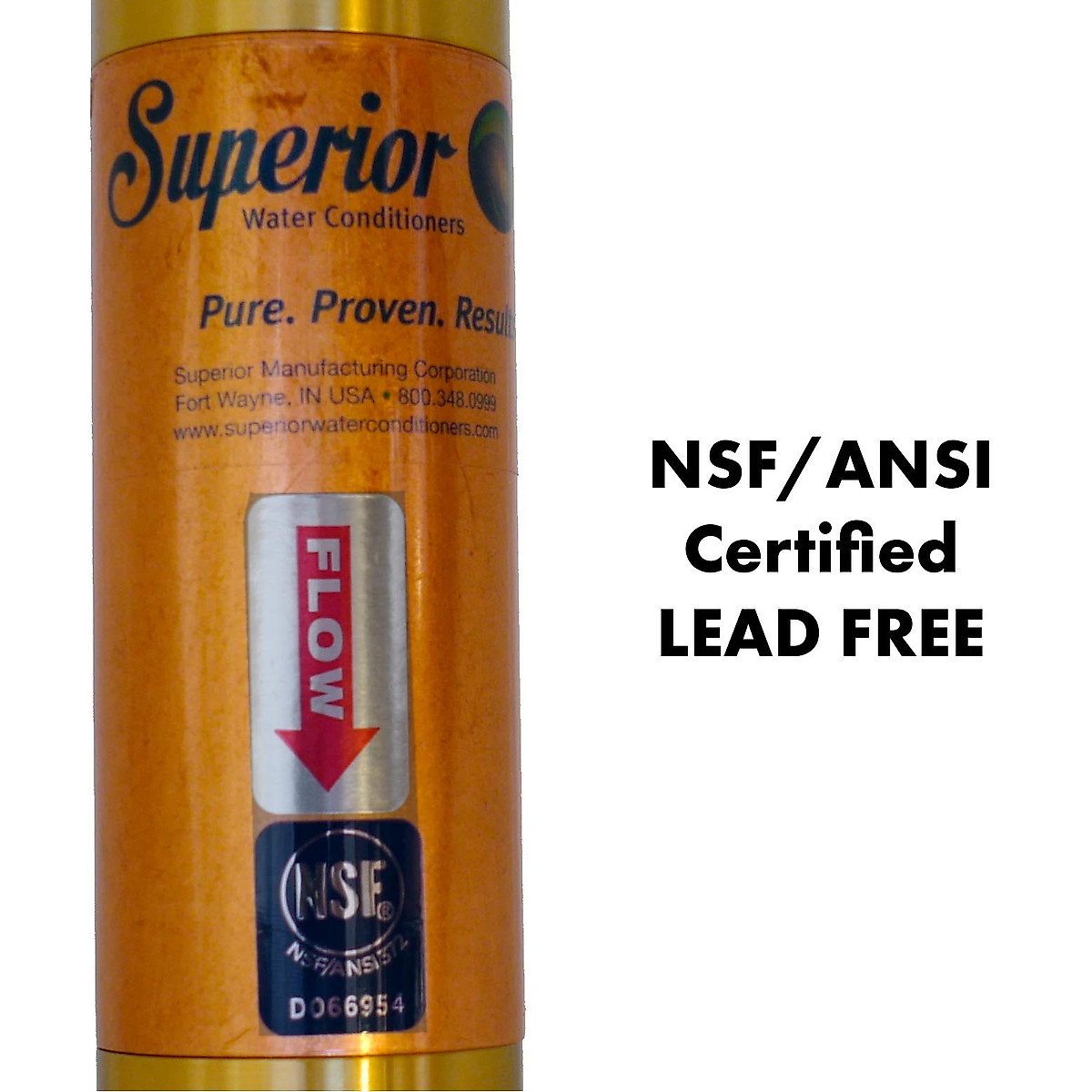 Superior Water Conditioners Model RX Home Water Conditioner System with No Salt - Electric, Inline, Salt Free Water Conditioner and Descaler System for Whole Home - 9 GPM, 1" Inlet/Outlet