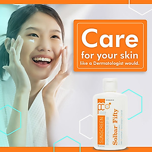 Person & Covey SPF 50 Sunscreen Face & Body Sun Cream - Solbar Fifty Body & Face Sunscreen SPF 50 Broad Spectrum Sunscreen - Water-Resistant Sun Cream, Sun Screen Protector for Face & Body - 4 Fl. Oz.