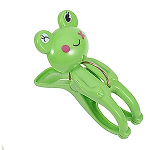 VinBee Beach Towel Clips 10 PCS Chair Clips Strong Grip Clothes Pins for Beach Chair, Lounger -Frog Shape(Green)