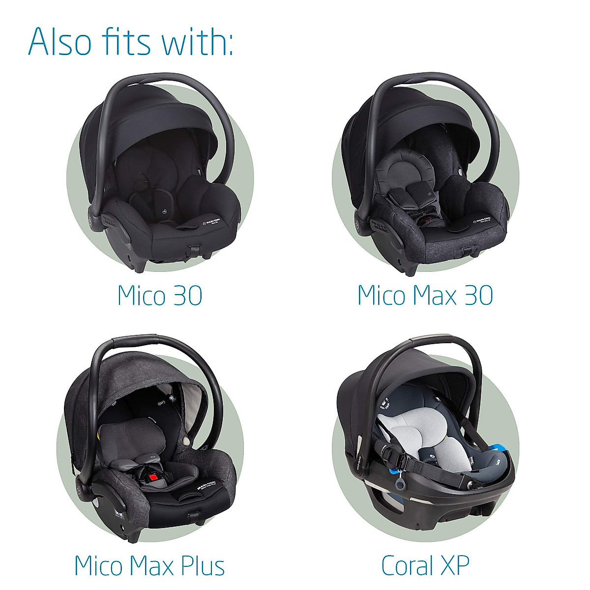Maxi-Cosi Tayla Stroller, Modular Lightweight Stroller Seat, Parent or World Facing, Essential Graphite