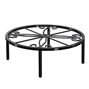 bussdis 10.24IN Short Plant Stand-Heavy Duty Flower Pot Stand, Potted Plant Holder, Anti-rust Metal Plant Pot Shelf for Room Indoor and Outdoor Courtyard, Gardens.