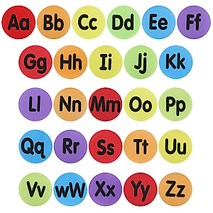 Carpet Marker Spots with Number 1-34 Alphabet A-Z, 60 Pcs 4 inches Floor Circles Marker Dots for Teacher Preschool Kindergarten Classroom