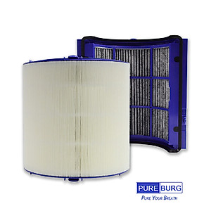 PUREBURG Replacement Filter Compatible With Dyson TP06 HP06 HP09 TP09 PH01 PH02 PH03 PH04 HP07 TP07 Pure Cool Hot Air Purifier 970341-01,H13 HEPA Activated Carbon 2-in-1