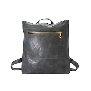 modern+chic Reese Trendy Backpack, Women's Vegan Leather Spacious Travel Bag, 12" W x 15" H or 15" W x 17" H