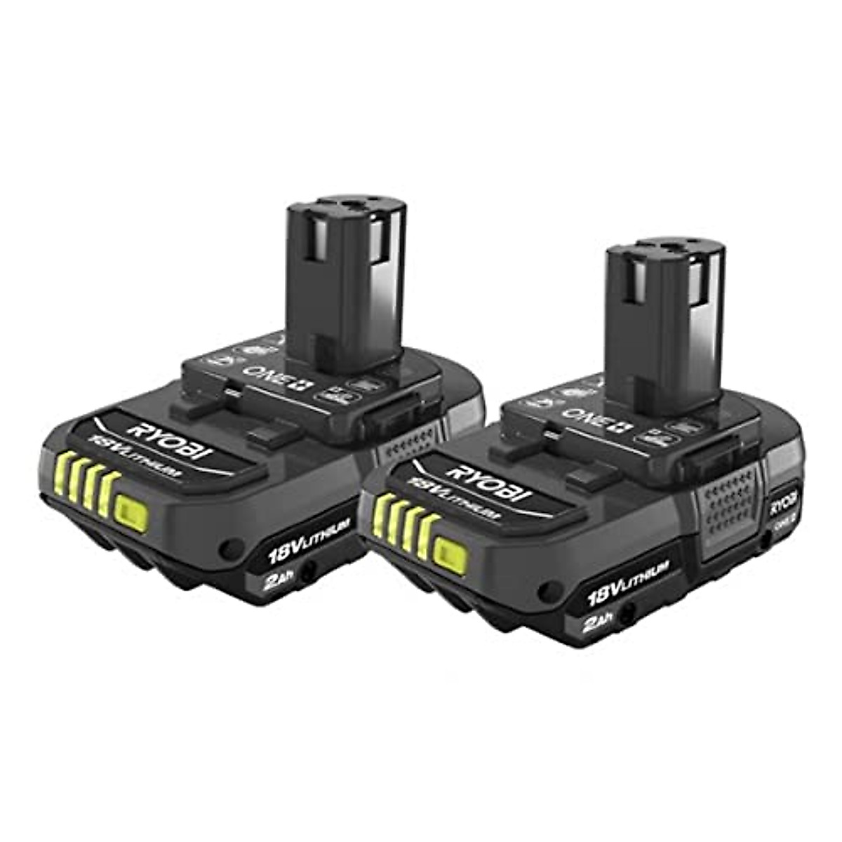 RYOBI ONE+ 18V High Performance Lithium-Ion 2.0 Ah Compact Battery (2-Pack)