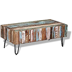vidaXL Coffee Table Solid Reclaimed Wood 39.4"x19.7"x15"