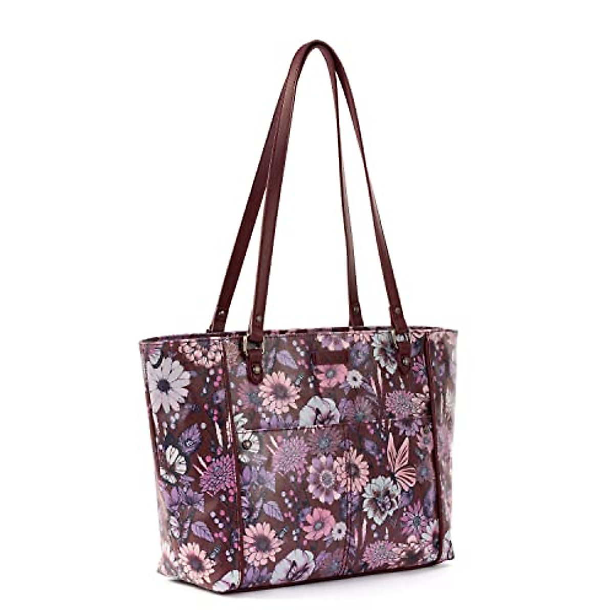 Sakroots Metro Tote Bag, Cabernet in Bloom