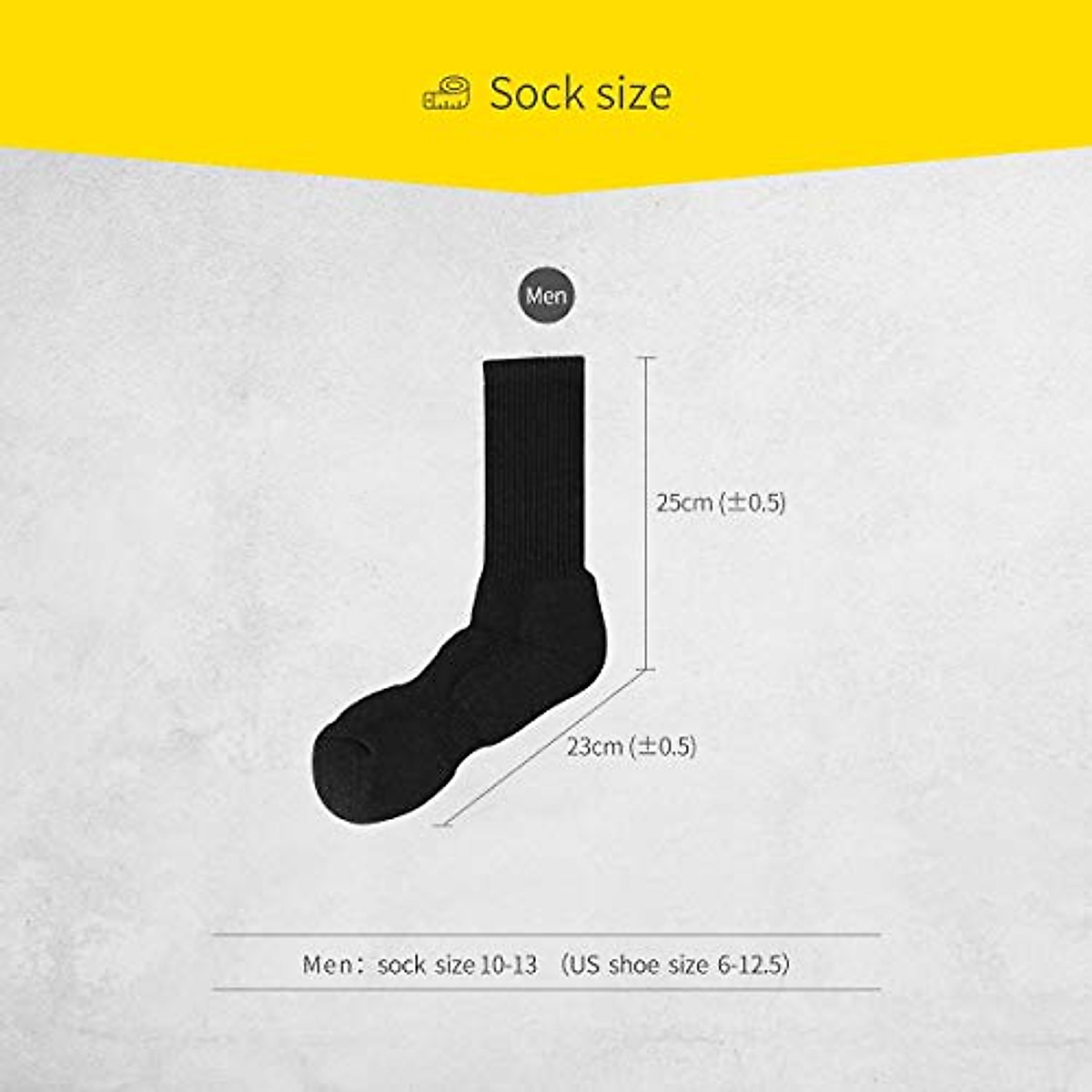 SOX TOWN Unisex Cushioned Crew Training Athletic Socks Men & Women with Combed Cotton Moisture Wicking Breathable Performance(Black L 3P)