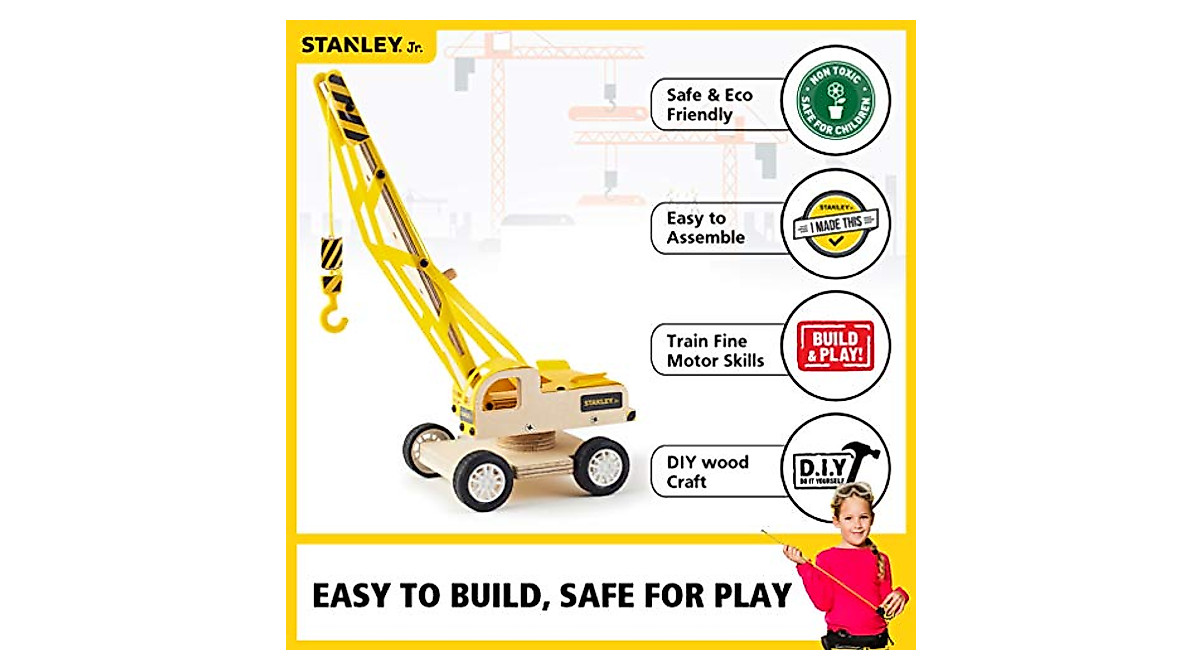 Stanley Jr. DIY Crane Kit for Creative Kids