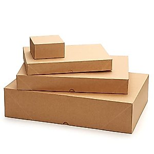 MOMONI 13 Premium Kraft Gift Boxes with Lids of Assorted Sizes with 4 inch Deep Robe Boxes- Wrapping Boxes Set Christmas Gift Boxes for Christmas Gifts, Birthday, Holiday, Father's Day, Mother's Day, Birthday and More
