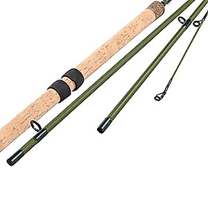 13' CENTERPIN Center PIN Float Fishing Rod 6-10lbs Wooden Cork Handle 4 Pieces Carbon Fiber Blanks Lure Wt 1/8-1/2oz