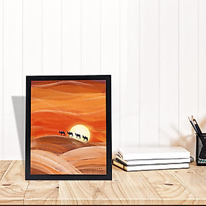 NAOKBOEE 12x17 Picture Frame in Black, Photo Frames with Plexiglass, Horizontal and Vertical Formats for Wall Mounting