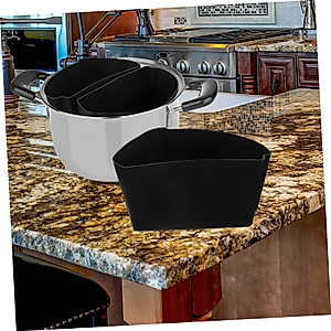 Luxshiny 1 set Partition silicone cookware heat-resist slow cooker liner Insert rice cooker black rice cooker insert Partition plate odorless daily use rice cooker black