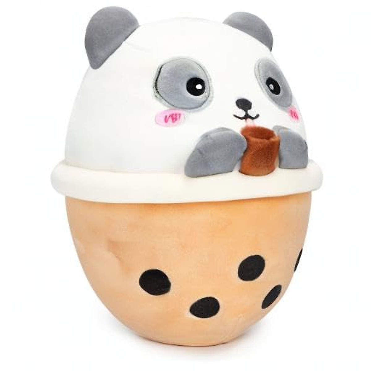 AIXINI Panda Boba Plush 10 inch Bubble Tea Stuffed Animal Soft Kawaii Plushie Toy