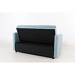 GURLLEU SF6002-LIGHT Sofabed, Light Blue