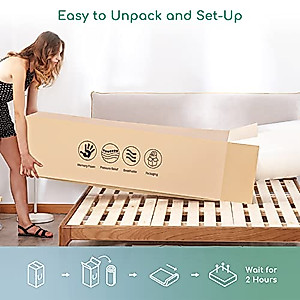 10 Inch Memory Foam and Innerspring Hybrid Mattress Medium Firm Feel Queen-Size Mattress