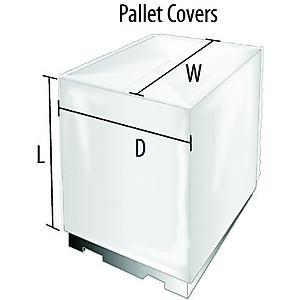 48 X 60 1.5 Mil Clear Pallet Cover Top Sheeting 450/Roll - Laddawn 5935