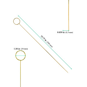 SENJEOK 80 PCS 13.6 Inch Gold Floral Place Card Holder, Round Metal Wire Floral Picks, Photo Clip Holder Stick for Office, Wedding, Birthday