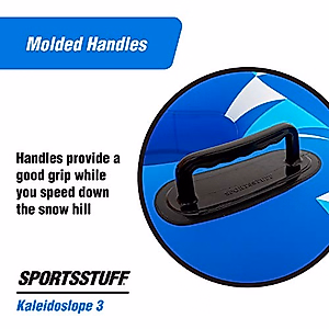 SportsStuff Kaleidoslope 3 - Inflatable 1-3 Person Snow Tube, Black, 98"x48"