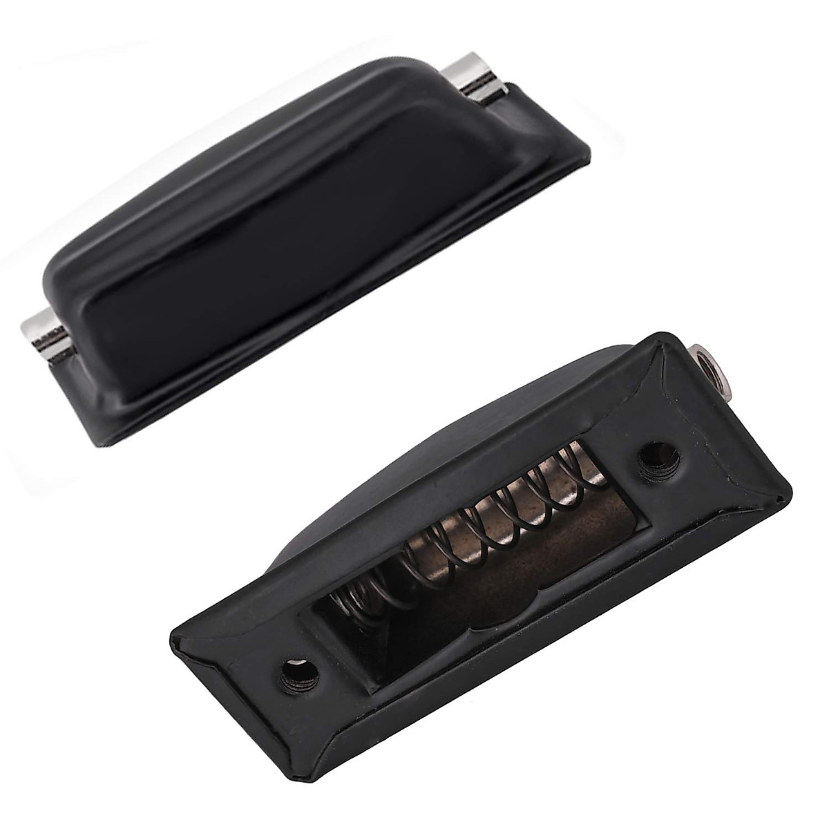 Both Side Drum Claw Hook 10pcs Iron Rectangular Shape Drum Claw Hook for Bass Drums & Snare Drum,Black