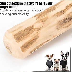 Wooden Dog Chews, Coffee Tree Dog Chews, Wooden Bones for Big Dogs, Wooden Chew Toys for Dogs - Dental Cleaning Stress Relief Toys (10.2in)